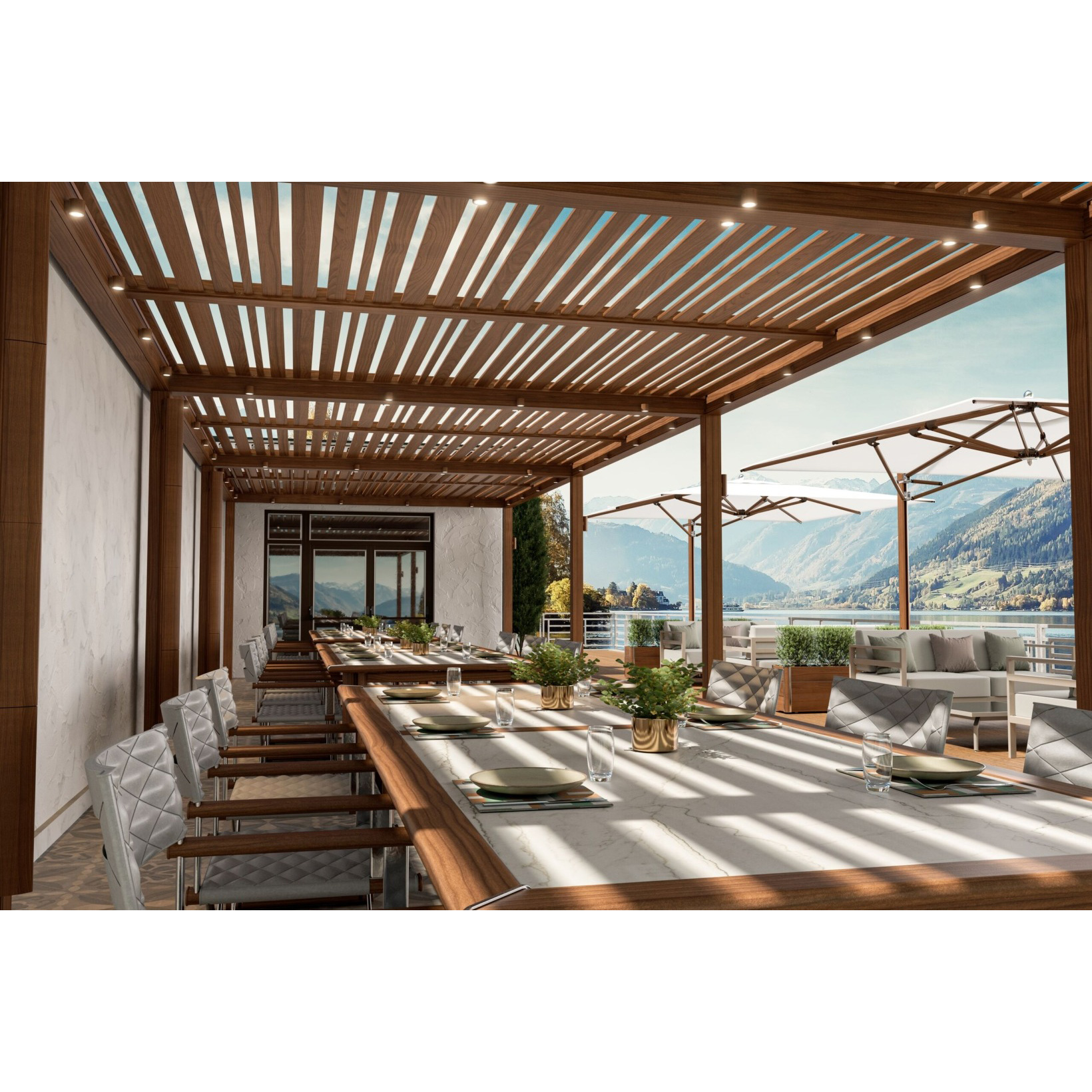 Tuuci Ocean Master Max Solanox Aluminum Rectangular Cabana | AuthenTEAK