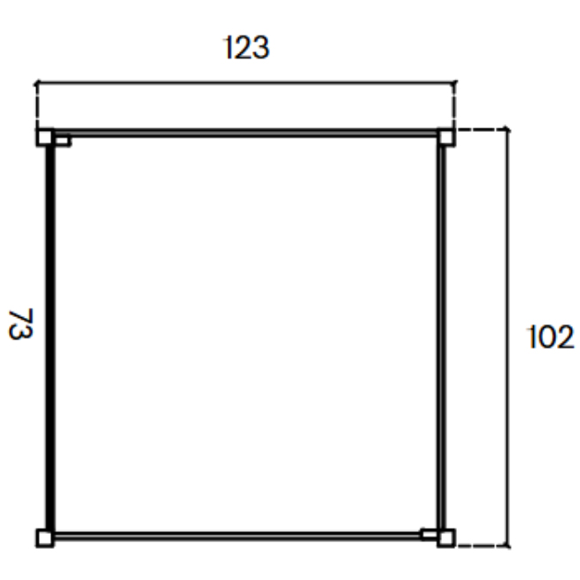 Skyline Design Horizon/Moma 7-Piece Rectangular Hanging Patio Dining ...