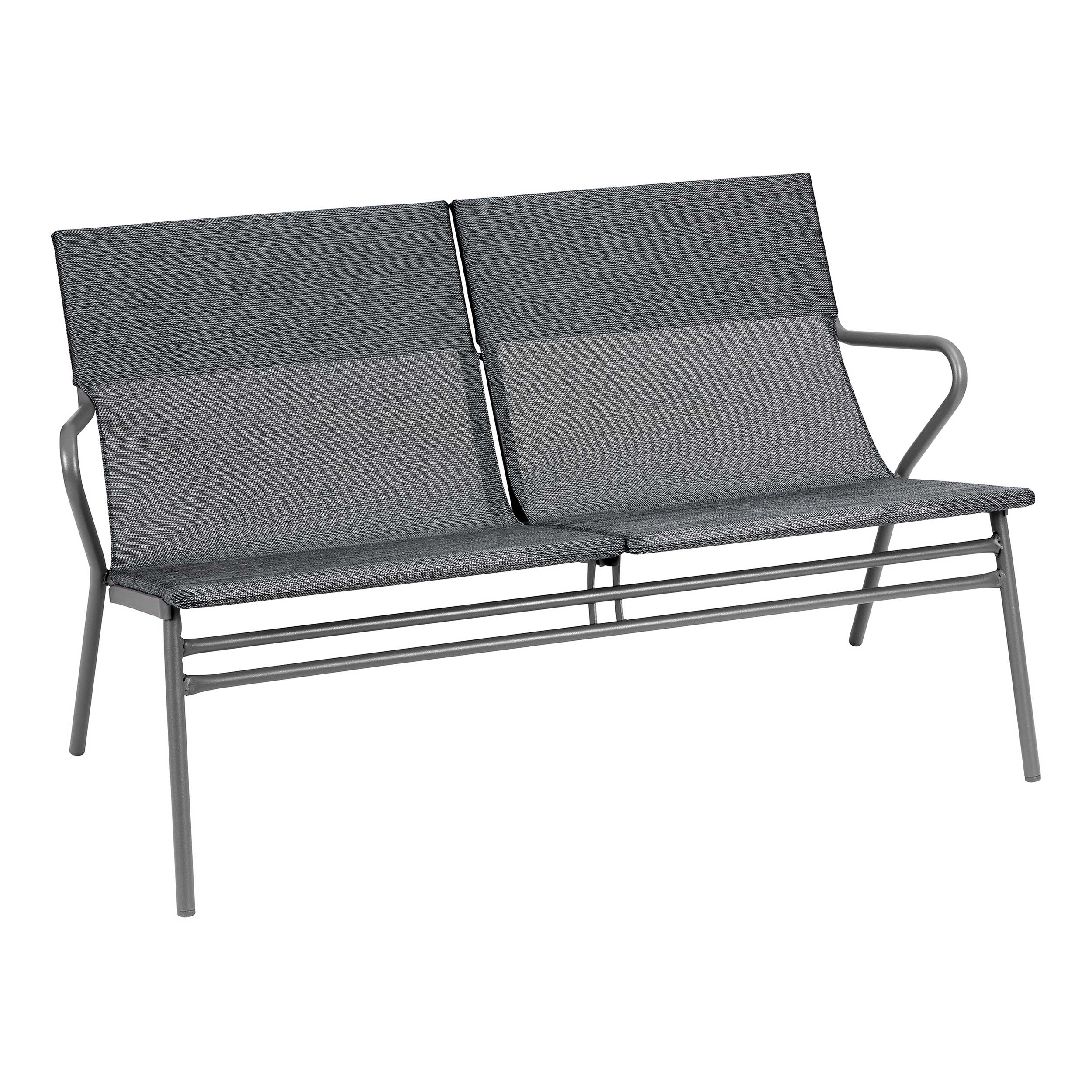 Lafuma Mobilier Vence Low Steel Bench | AuthenTEAK