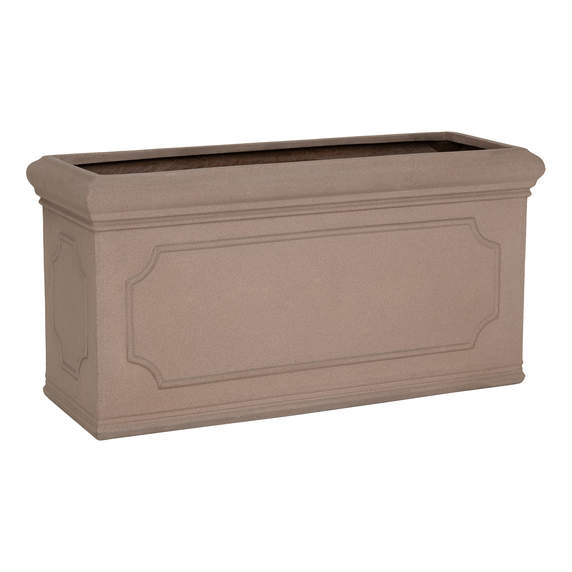 Pottery Pots Heritage 39" Jort Classic Rectangular Fiberstone Trough ...