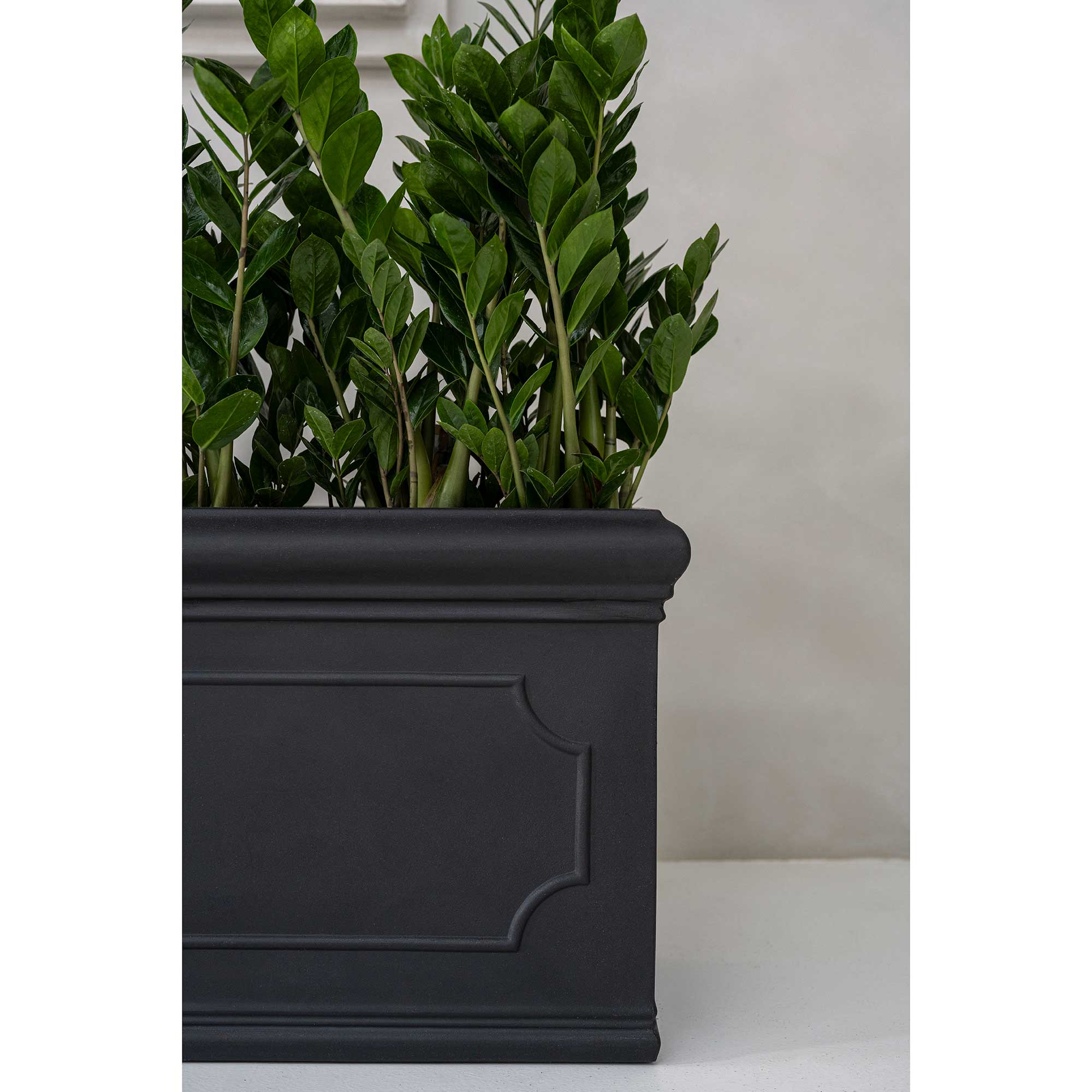 Pottery Pots Heritage 31.5" Jort Classic Rectangular Fiberstone Trough ...