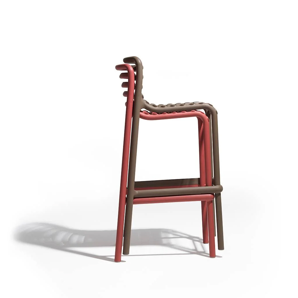 Nardi Doga Stacking Resin Bar Side Chair | AuthenTEAK