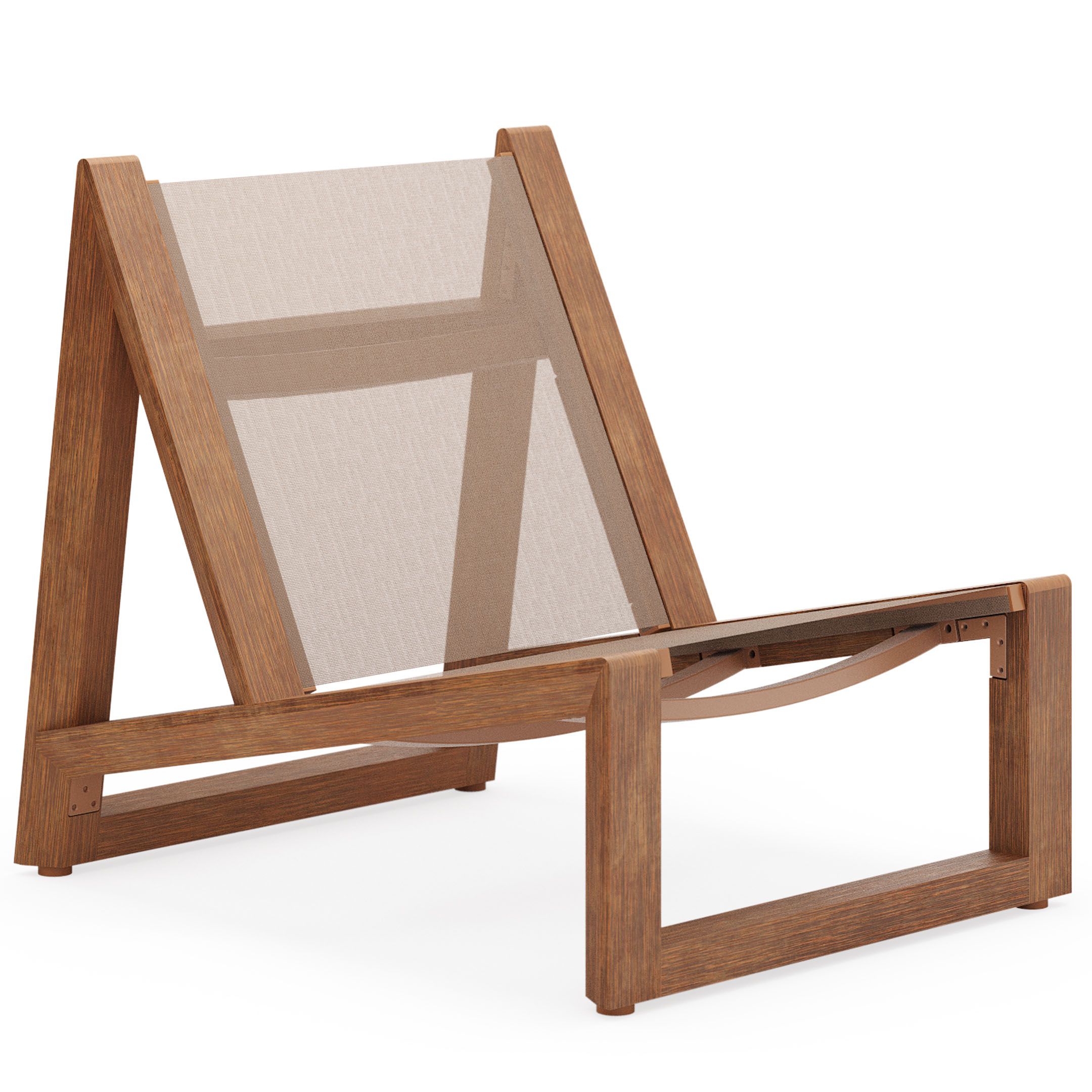Woodard Sierra Baja Sling Lounge Chair | AuthenTEAK
