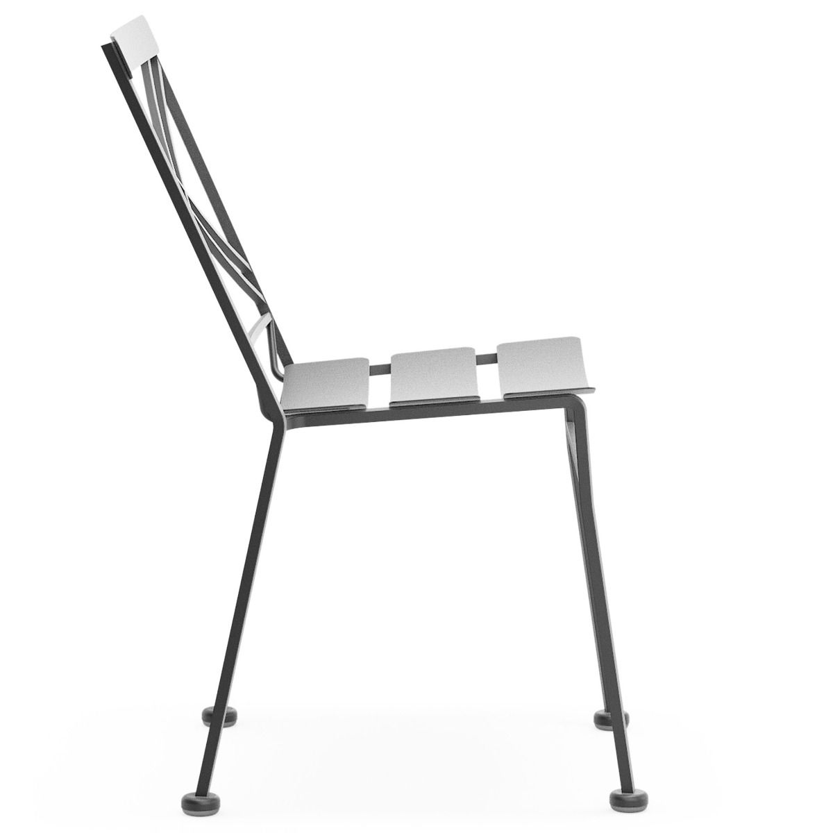 Woodard Chair One Iron Stacking Dining Side Chair | AuthenTEAK