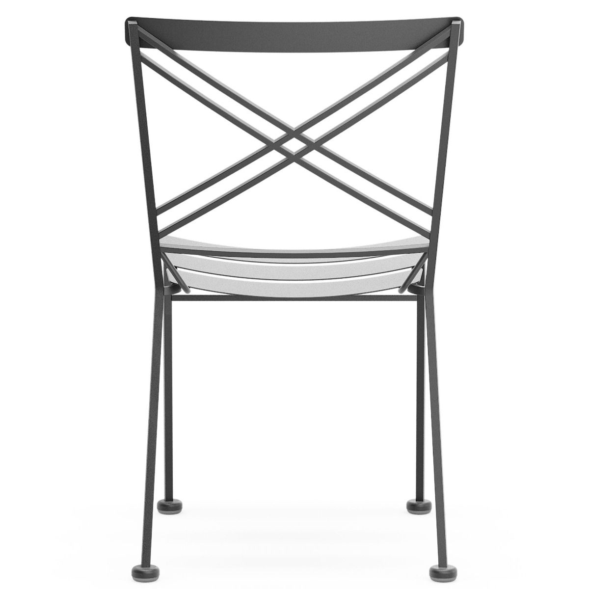 Woodard Chair One Iron Stacking Dining Side Chair | AuthenTEAK