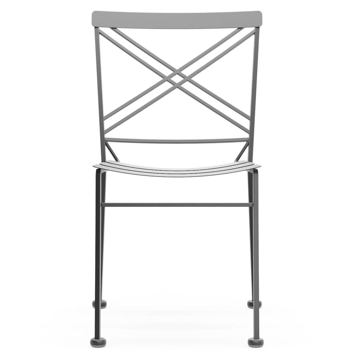 Woodard Chair One Iron Stacking Dining Side Chair | AuthenTEAK