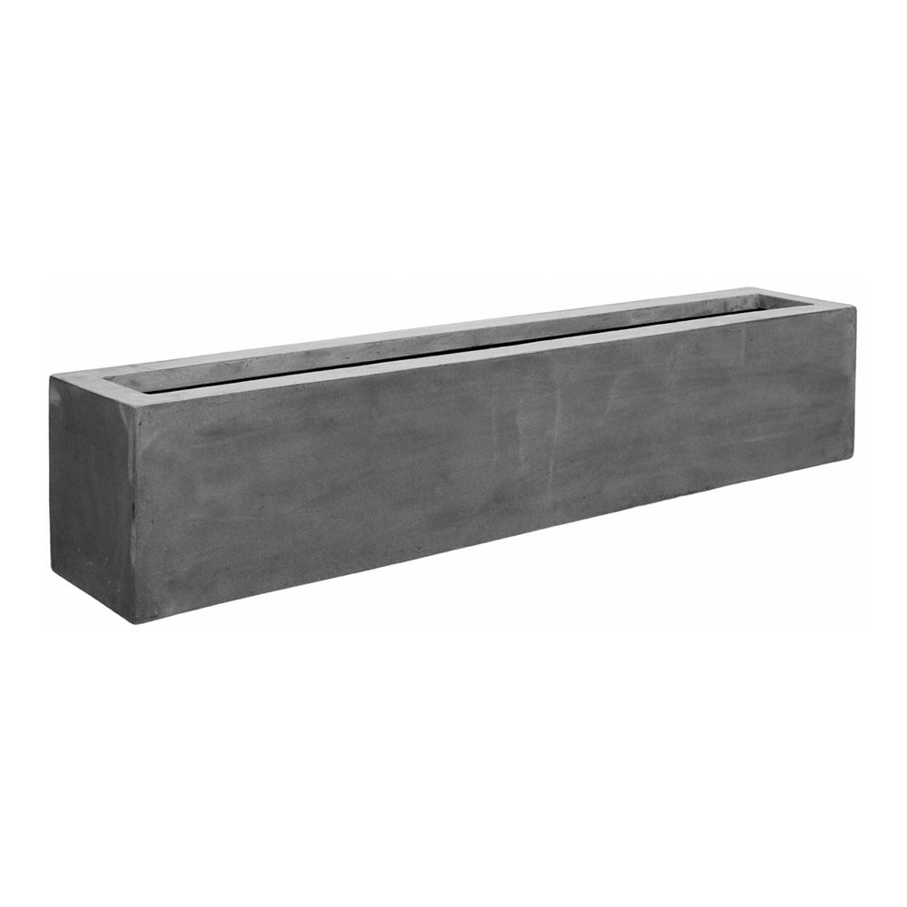 Pottery Pots Jumbo Jort Middle High 79" Rectangular Fiberstone Trough ...