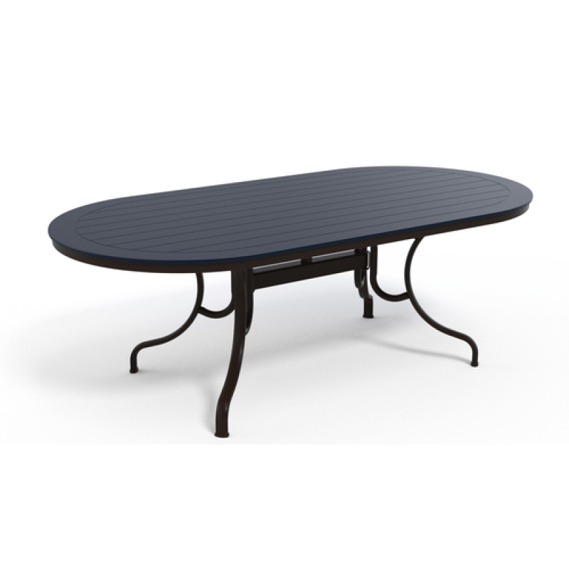 Telescope Casual 42" x 84" Oval Dining Table | AuthenTEAK