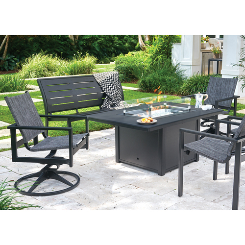 Telescope Casual Bazza 56" Stacking Aluminum Bench | AuthenTEAK