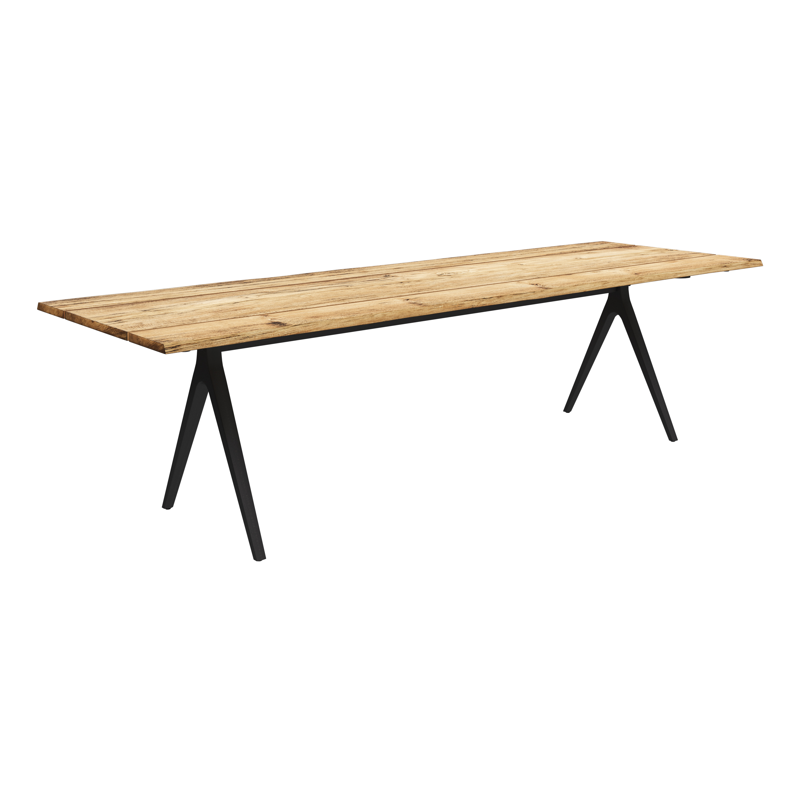 Gloster Raw Split 110" Teak Rectangular Dining Table | AuthenTEAK