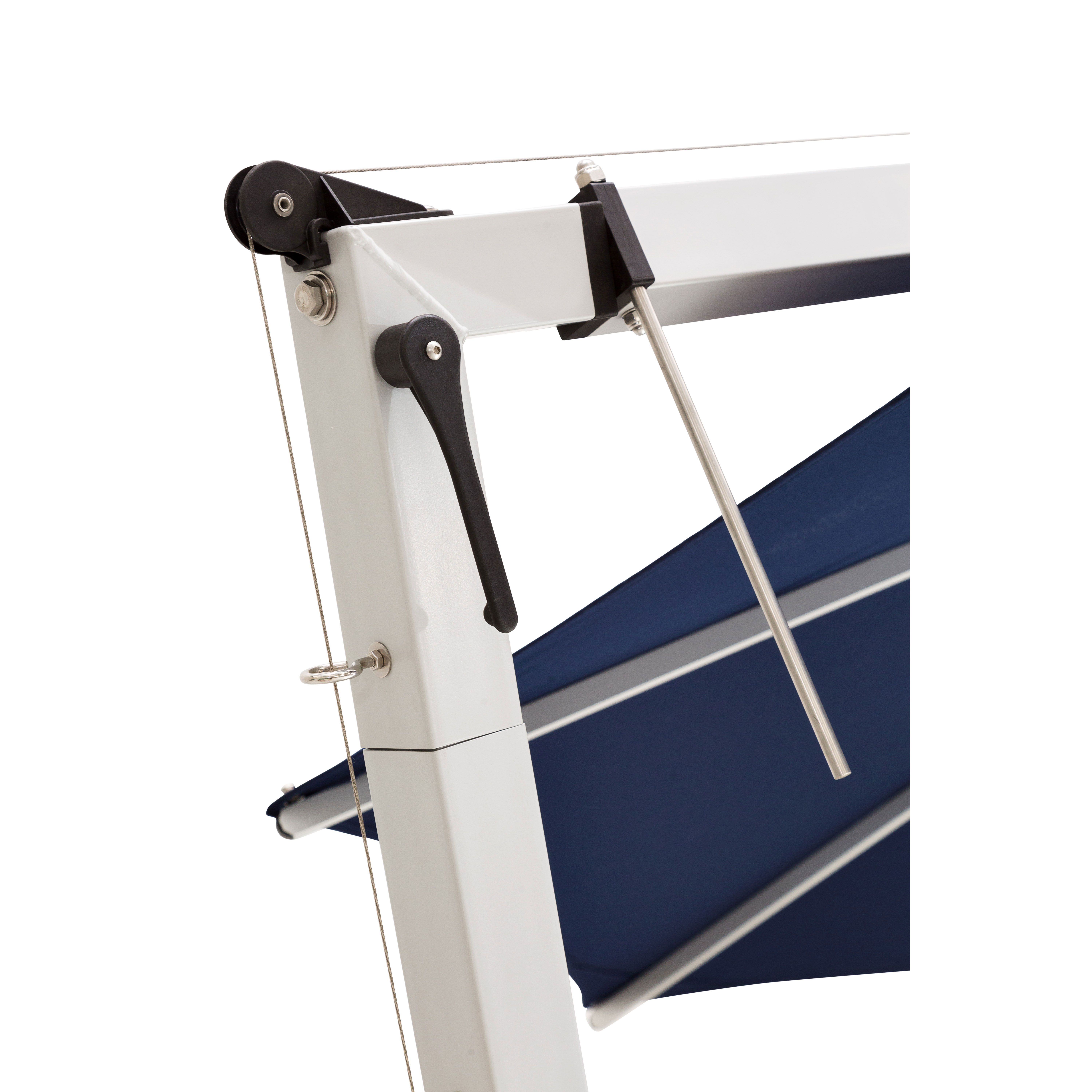 Woodline Shade Solutions Picollo Tilt 10' Square Aluminum Cantilever ...