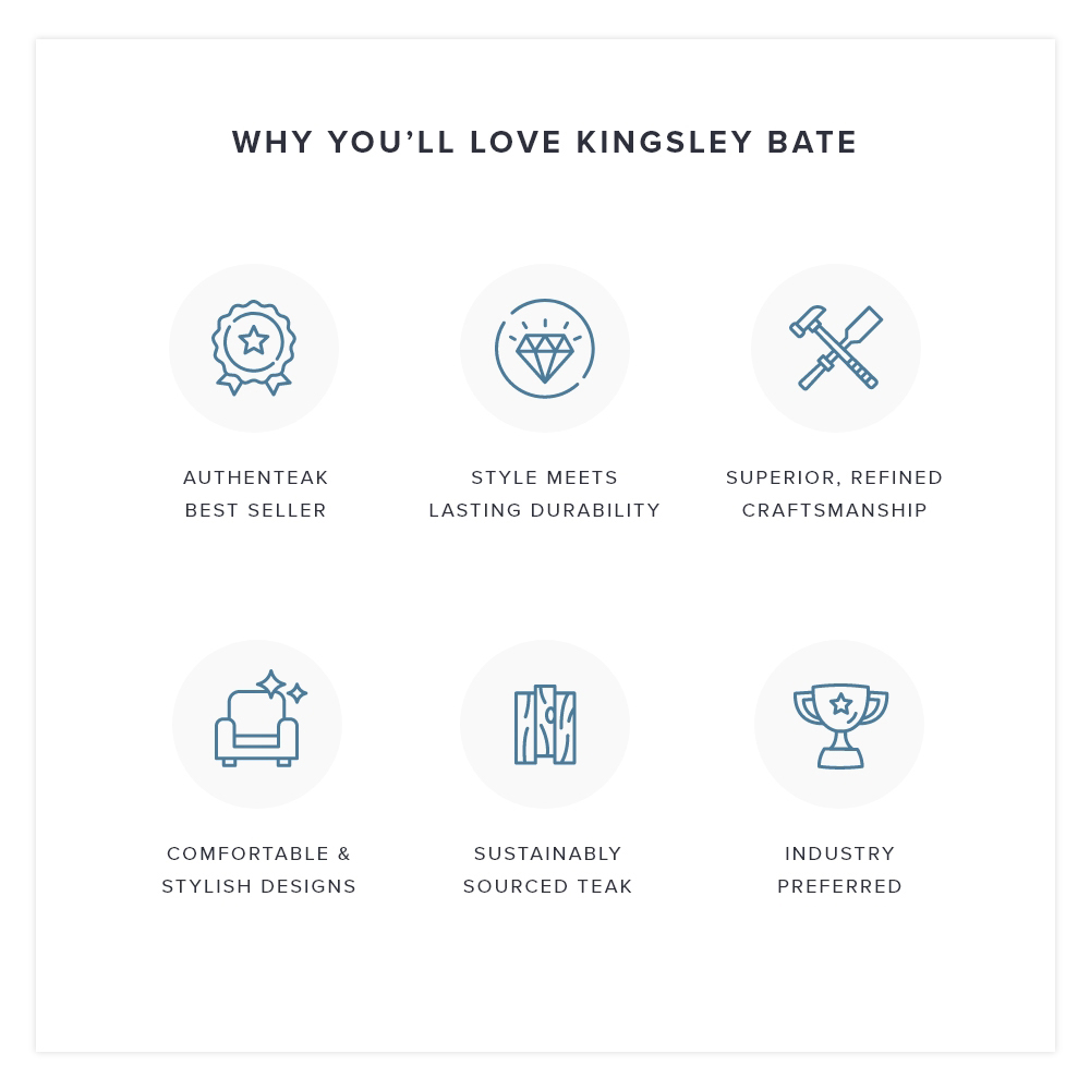 Kingsley Bate Spencer Woven Club Chair | AuthenTEAK