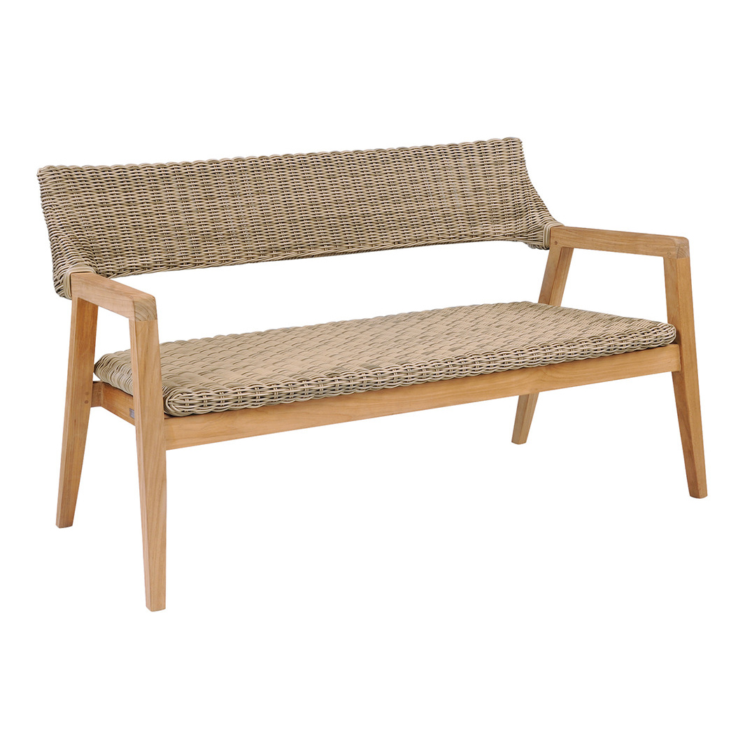 Kingsley Bate Spencer Woven Settee | AuthenTEAK