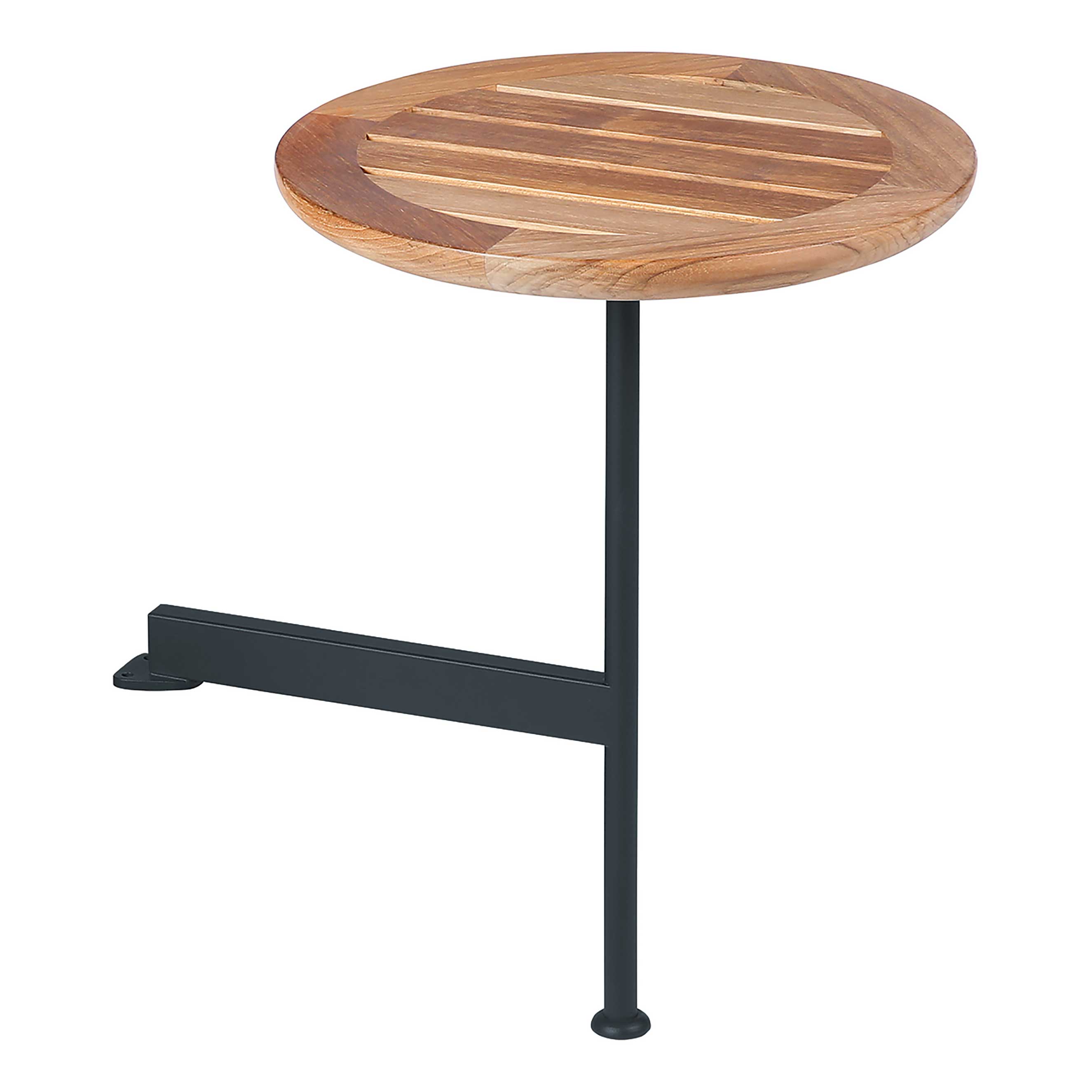 Barlow Tyrie Layout 22" Teak Round Side Table | AuthenTEAK