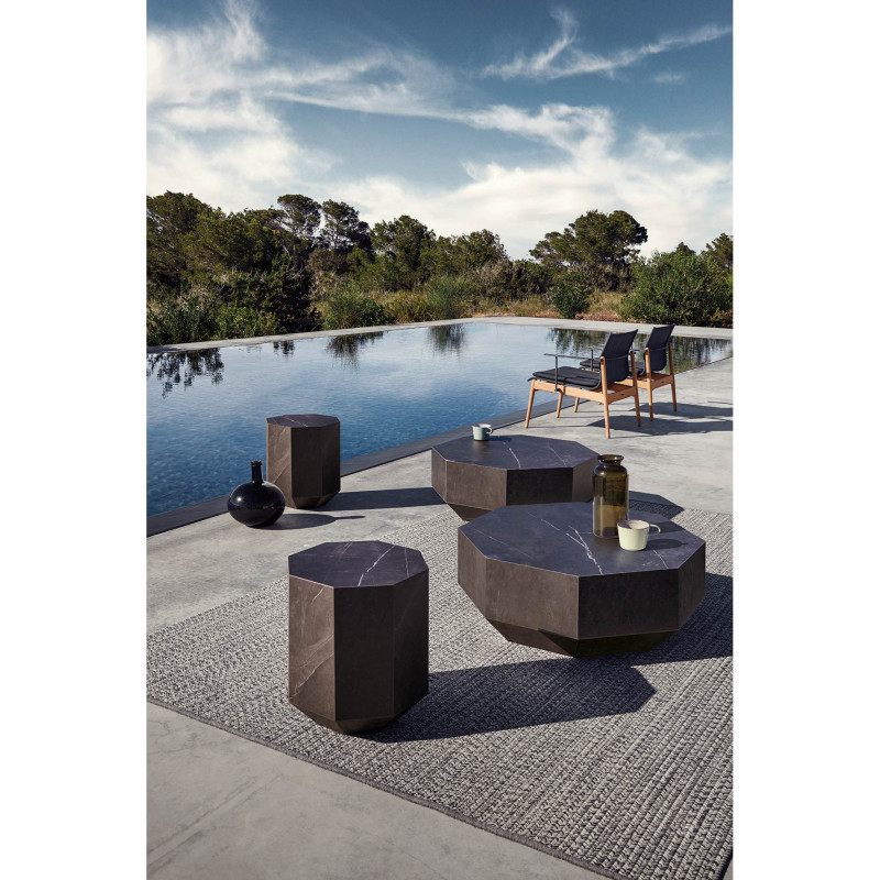 Gloster Gem 32" Ceramic Octagonal Coffee Table | AuthenTEAK