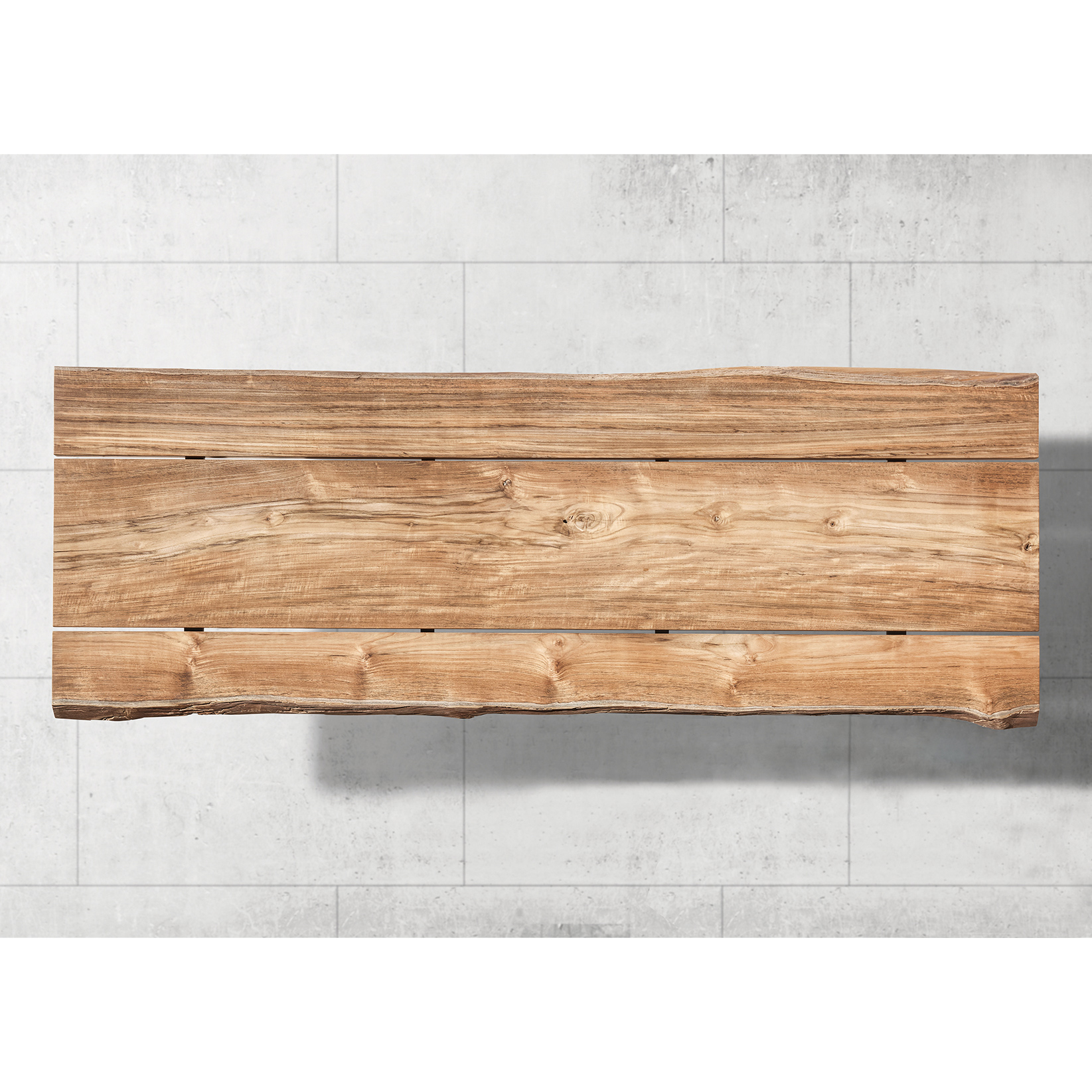 Gloster Raw 110" Backless Teak Bench | AuthenTEAK