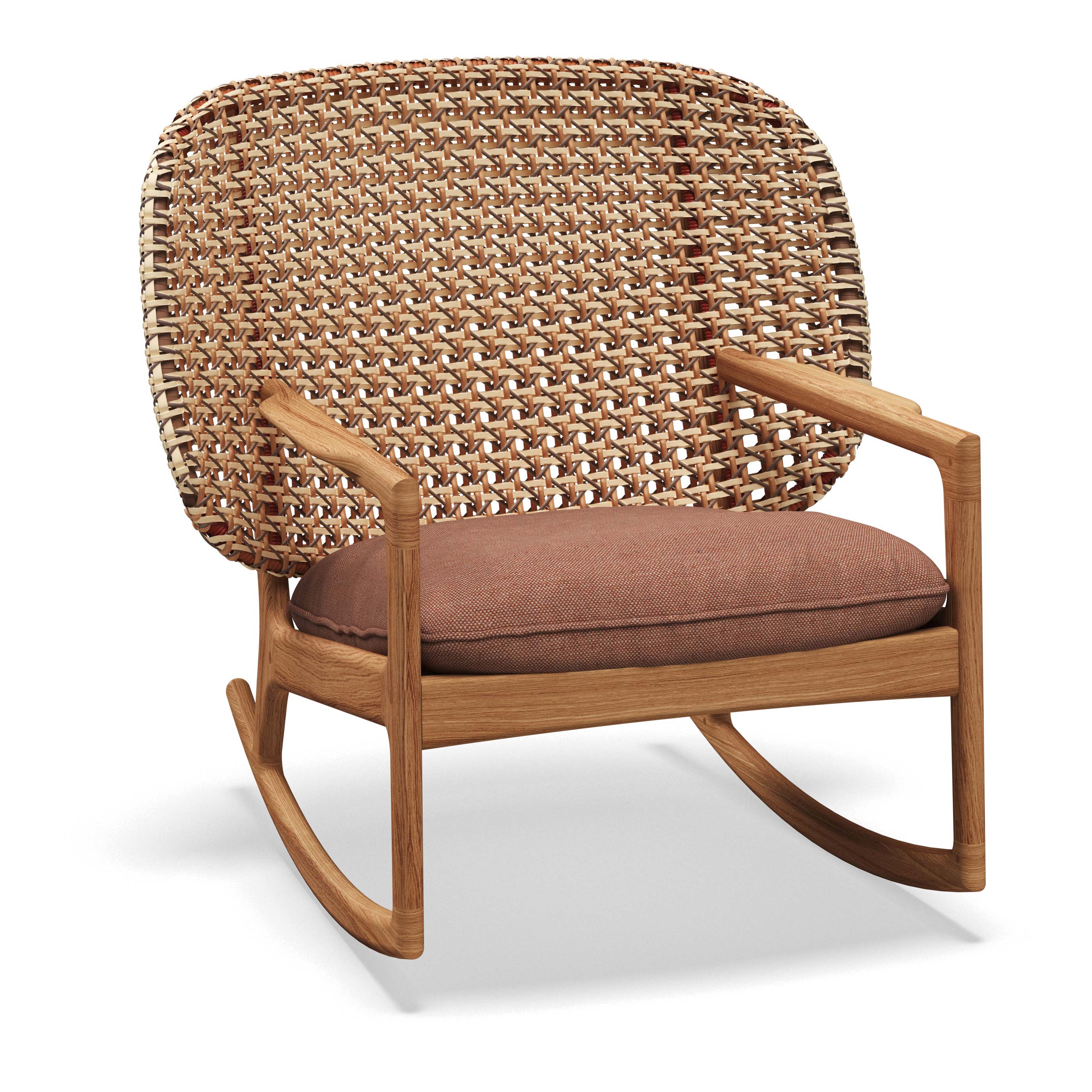 Gloster Kay Teak Low Back Teak Rocking Chair | AuthenTEAK
