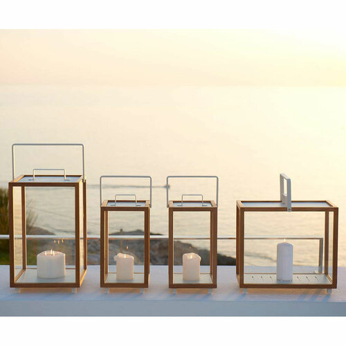 Cane-line Lighthouse Rectangular Lantern - Set of 2 | AuthenTEAK