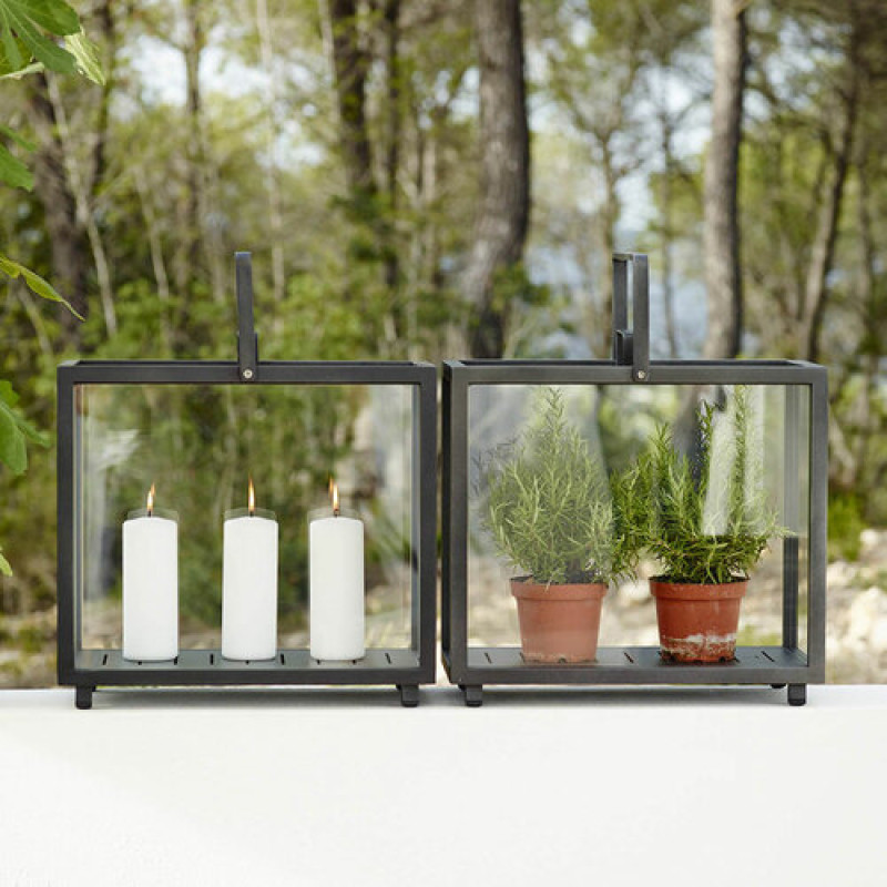 Cane-line Lighthouse Rectangular Lantern - Set of 2 | AuthenTEAK