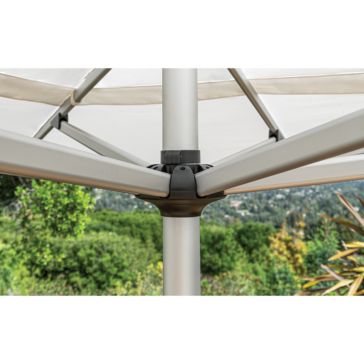 Shademaker Astral 13'1" Square Aluminum Commercial Market Patio ...
