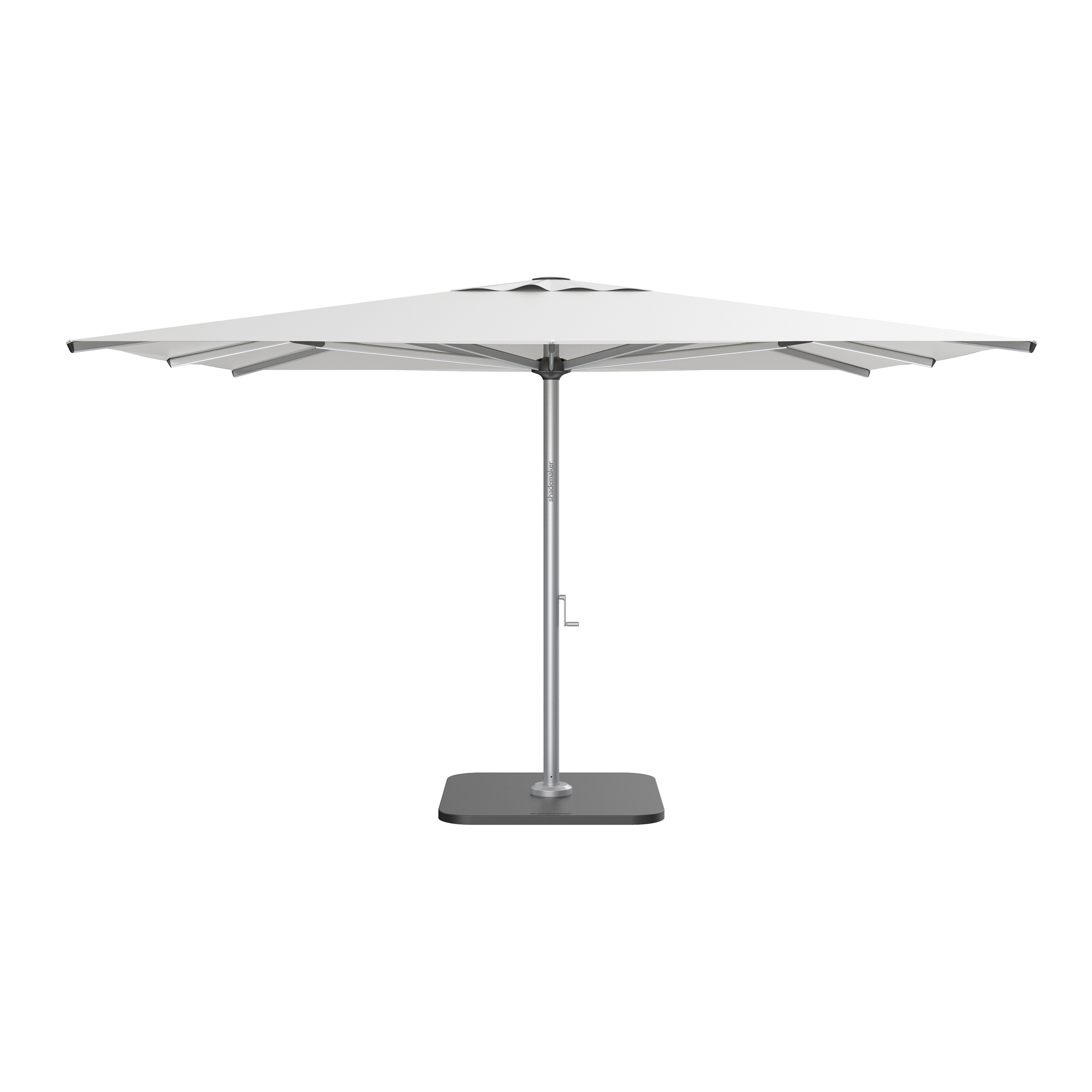 Shademaker Astral 16'4" Square Aluminum Commercial Market Patio ...