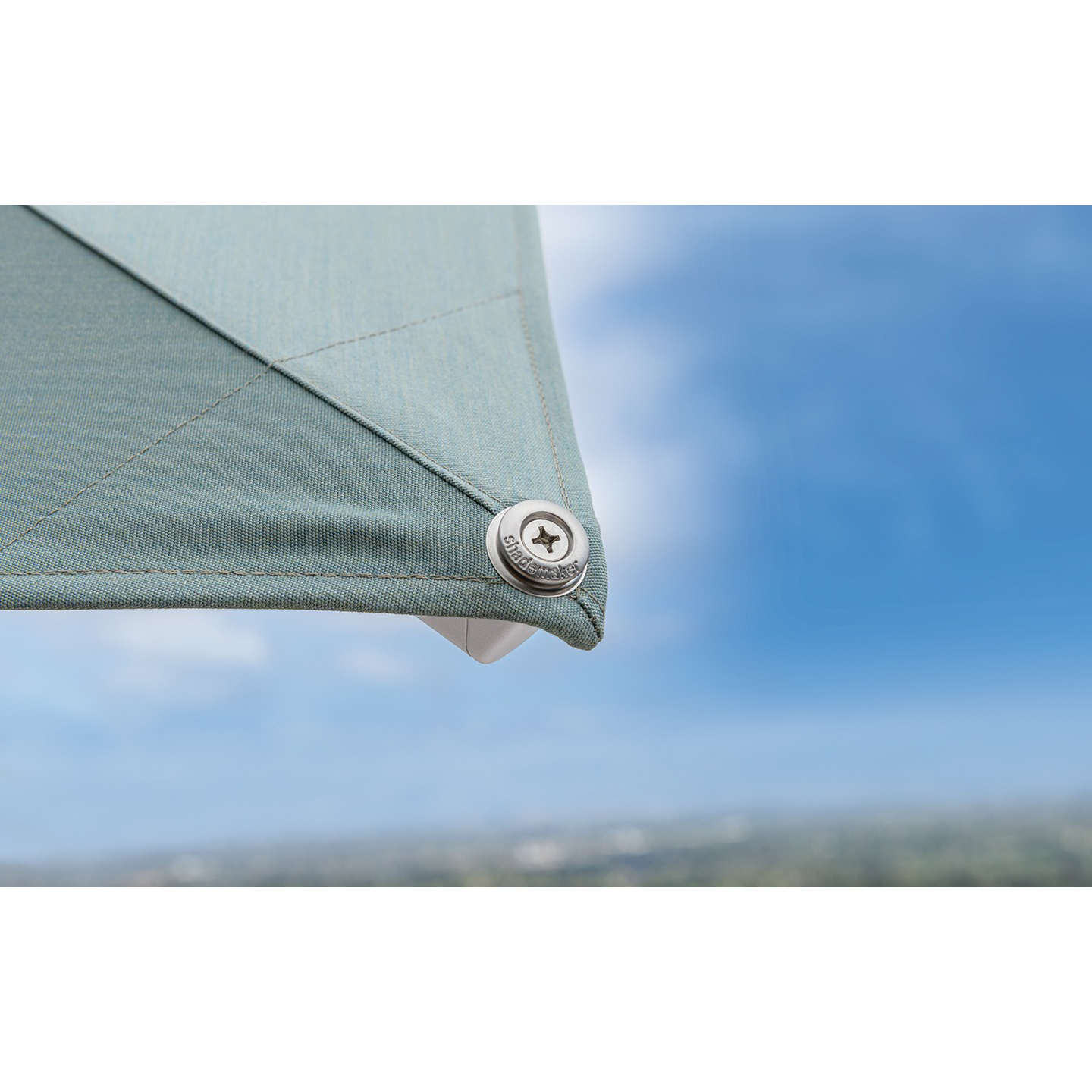 Shademaker Polaris 13'1" Octagonal Aluminum Commercial Cantilever Patio ...