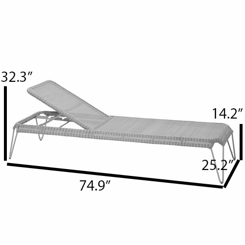 Cane-line Breeze Stacking Woven Sunbed | AuthenTEAK