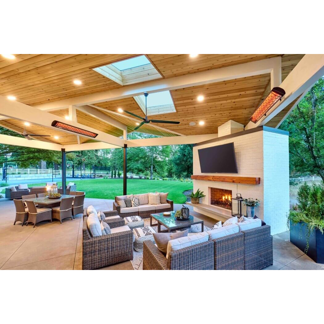 Infratech Motif CD-Series 61" Dual Element Wall Mount Electric Patio ...