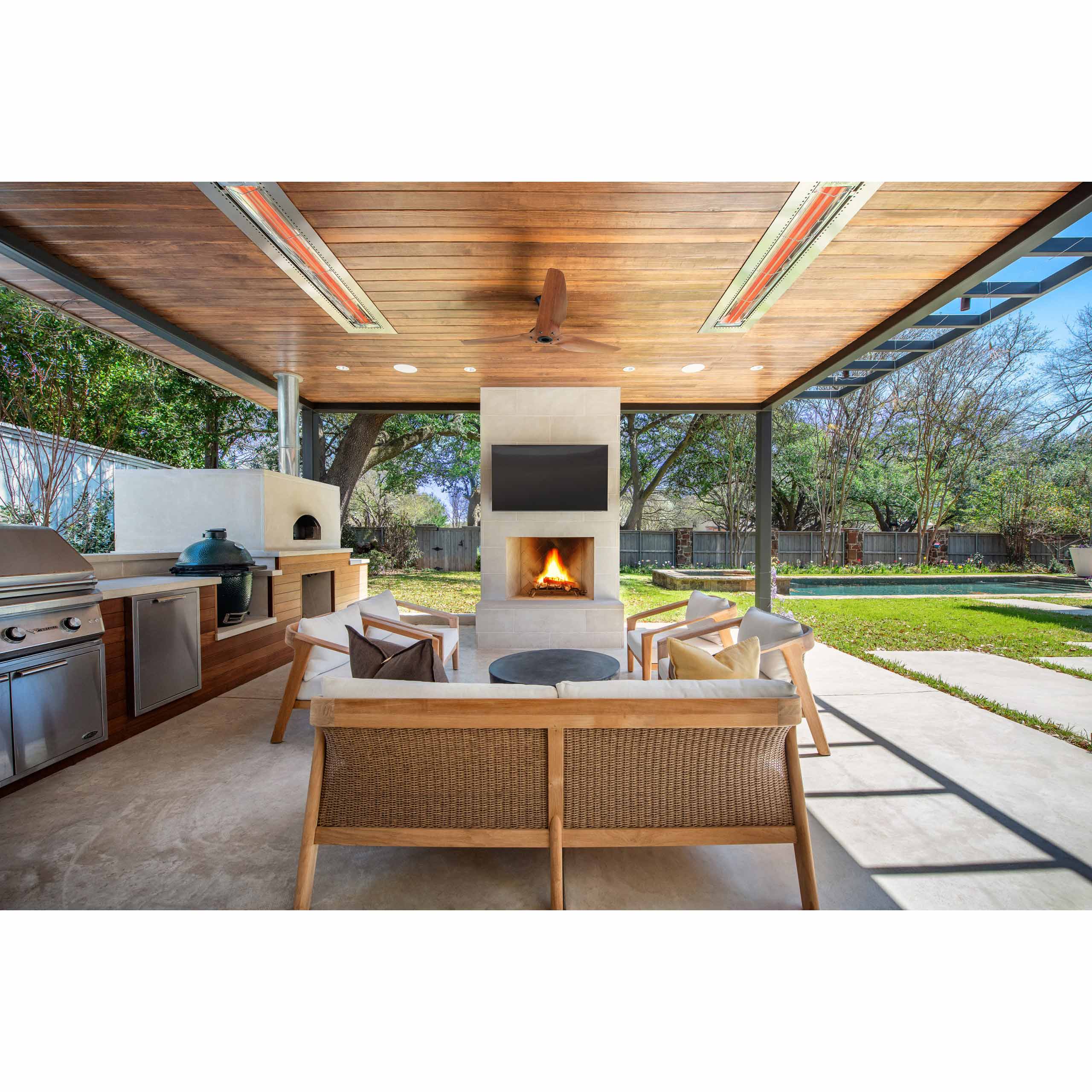 Infratech Electric Patio Heater Flush Mount Frame for 33" - 39" Heaters ...