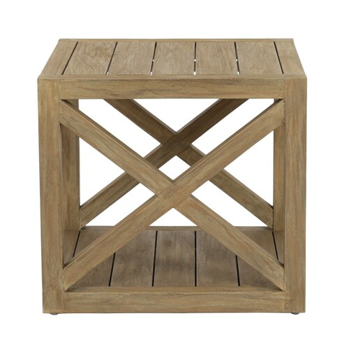 Sunset West Coastal Teak 22" X Square End Table | AuthenTEAK