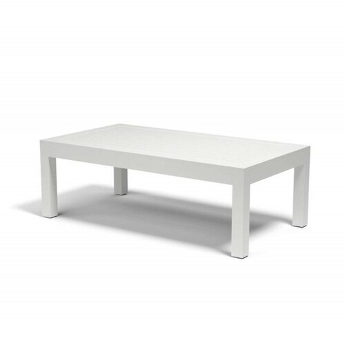 Sunset West Naples 50" Aluminum Rectangular Coffee Table | AuthenTEAK