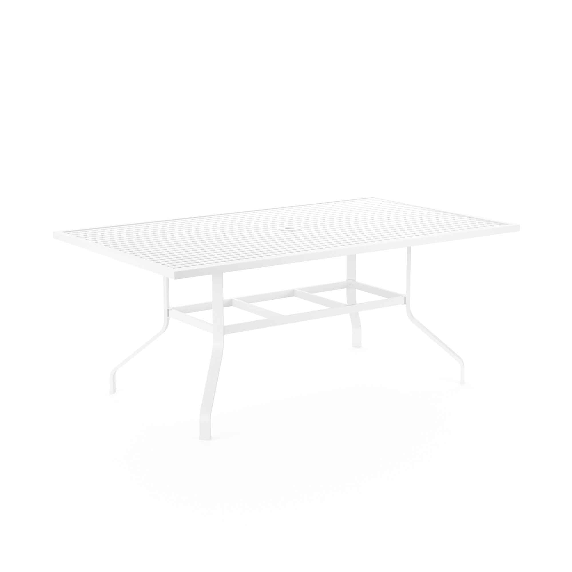 Sunset West Bristol 72" Aluminum Rectangular Dining Table | AuthenTEAK