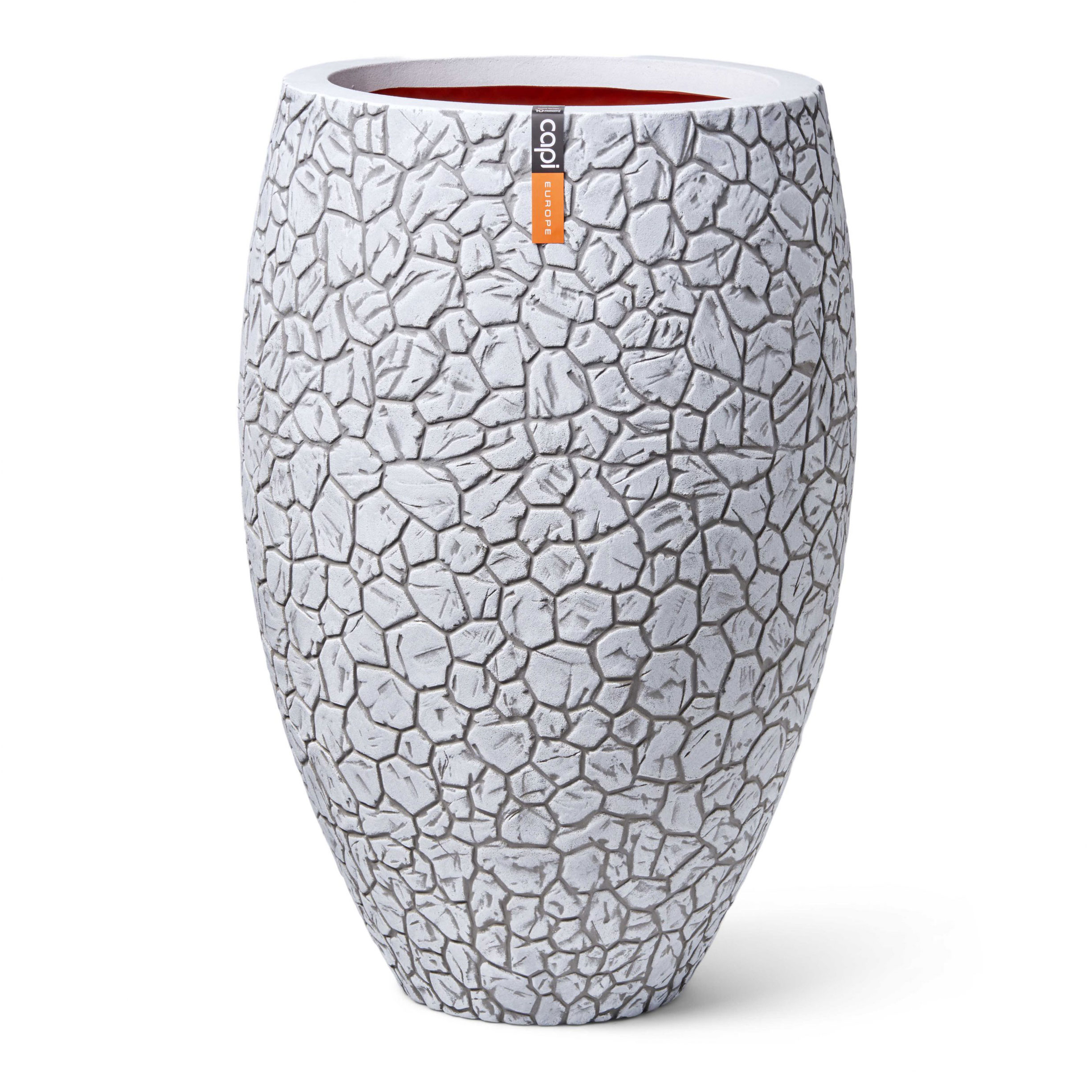 Capi Nature Elegant Vase Clay Planter - Ivory | AuthenTEAK