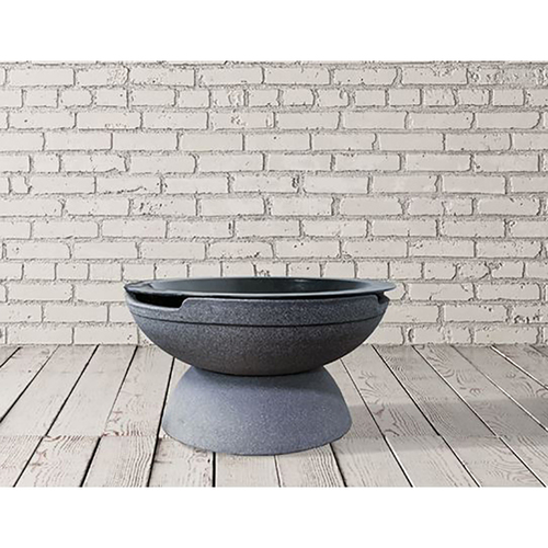 Prism Hardscapes Falo Round 21" Concrete Wood Burning Fire Table ...