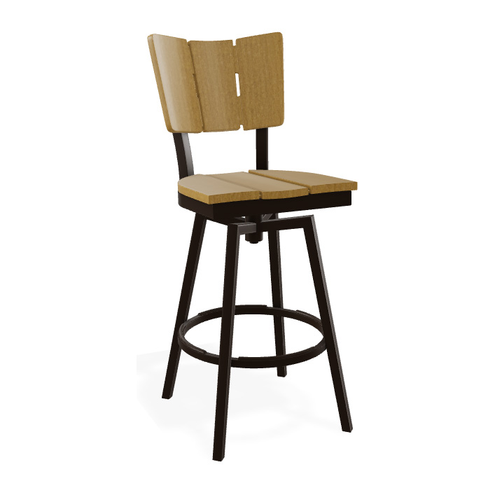Telescope Casual Avant Swivel Aluminum Counter Side Chair | AuthenTEAK