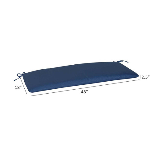 Classic Cushions 4' Bench Cushion with Knife Edges - 48" x 18" x 2.5 ...