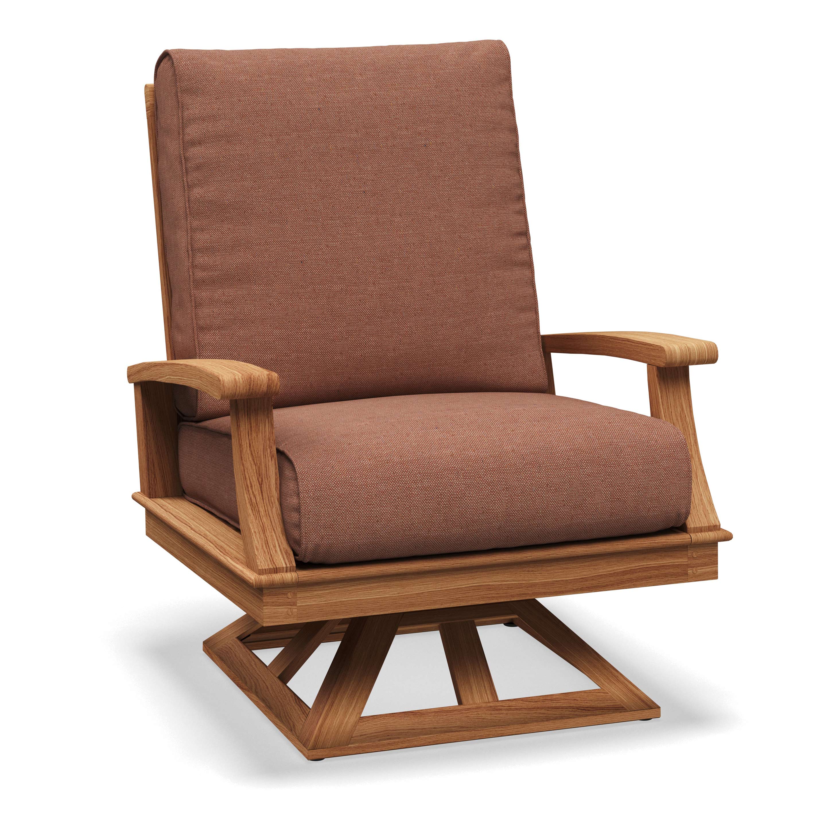 Gloster Ventura Teak Swivel Rocker Lounge Chair | AuthenTEAK