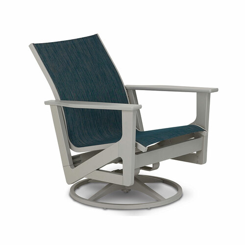 Telescope Casual Wexler Sling Swivel Rocker Lounge Chair | AuthenTEAK