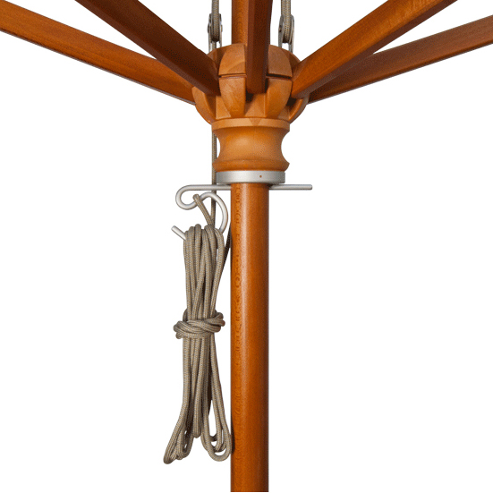 Treasure Garden Quad Pulley Lift 9' Octagonal Hardwood Market Patio ...